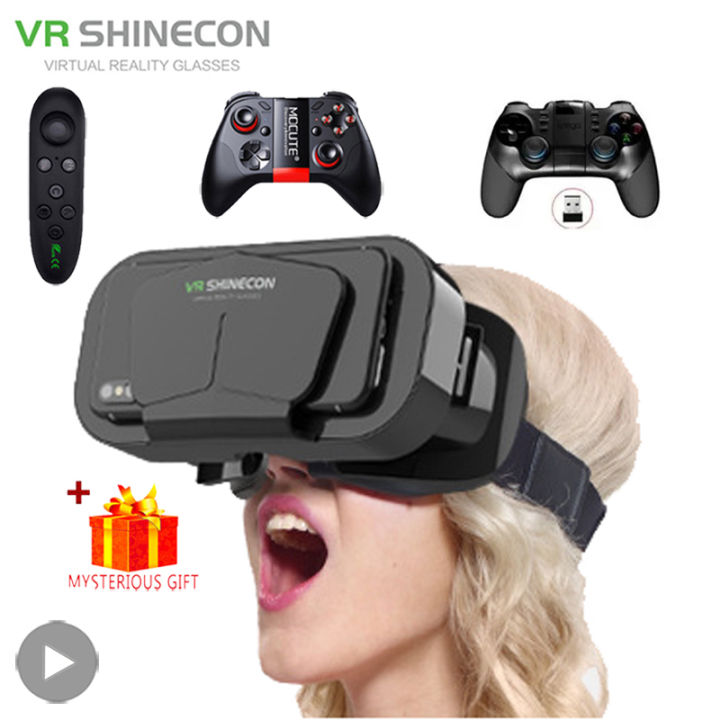 Shinecon VR Glasses 3D Headset Virtual Reality Devices Helmet Viar ...