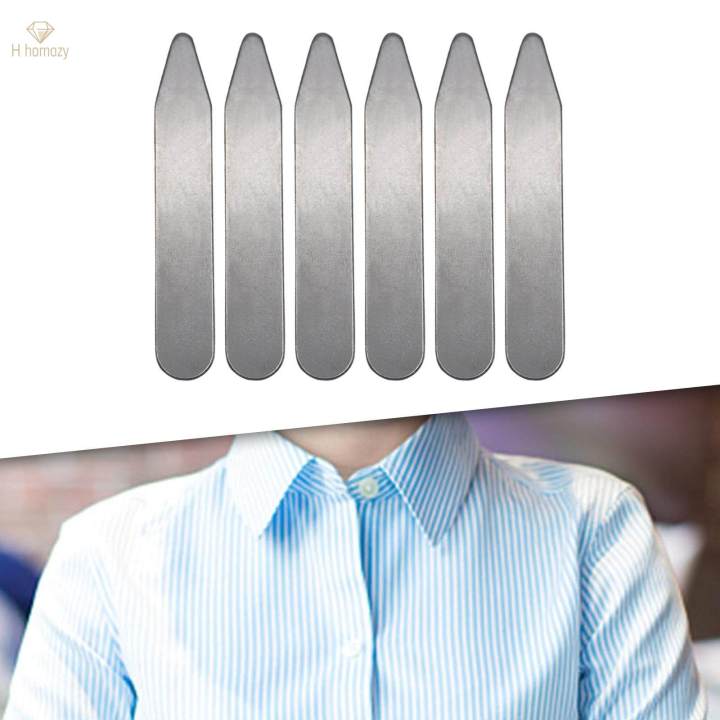 6Pcs Collar Stays Exquisite Wrinkle Metal for Uniform Engagement Daily ...