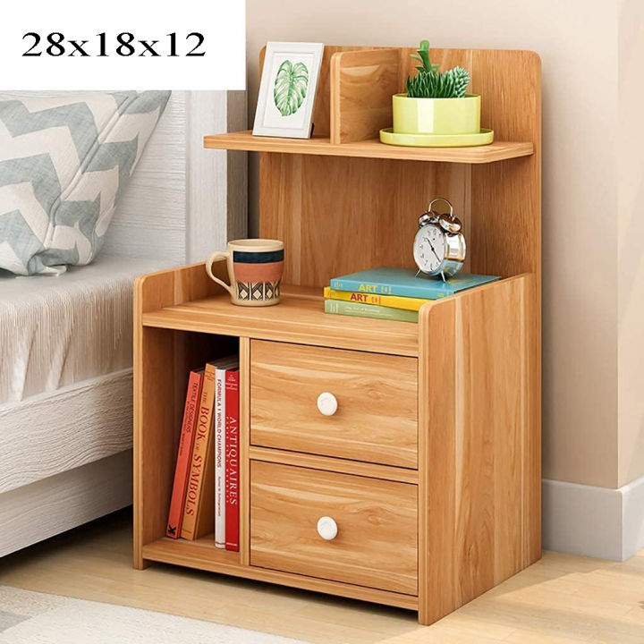 Bedside table Study Bedroom Locker Drawer Double Pumping Semple Thicken ...