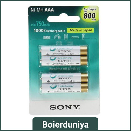 Sony Batteries Cycle Energy 800 mAh Pre-Charged AAA Rechargeable ...