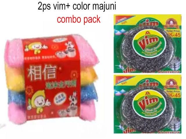 2ps_Vim + Color_majuni _(Scrubber)_Combo_Pack | Daraz.com.bd