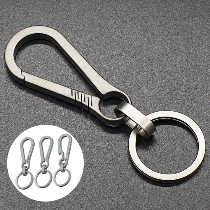 Titanium Buckles EDC Outdoor Tool Titanium Alloy Keychain Tiranium ...