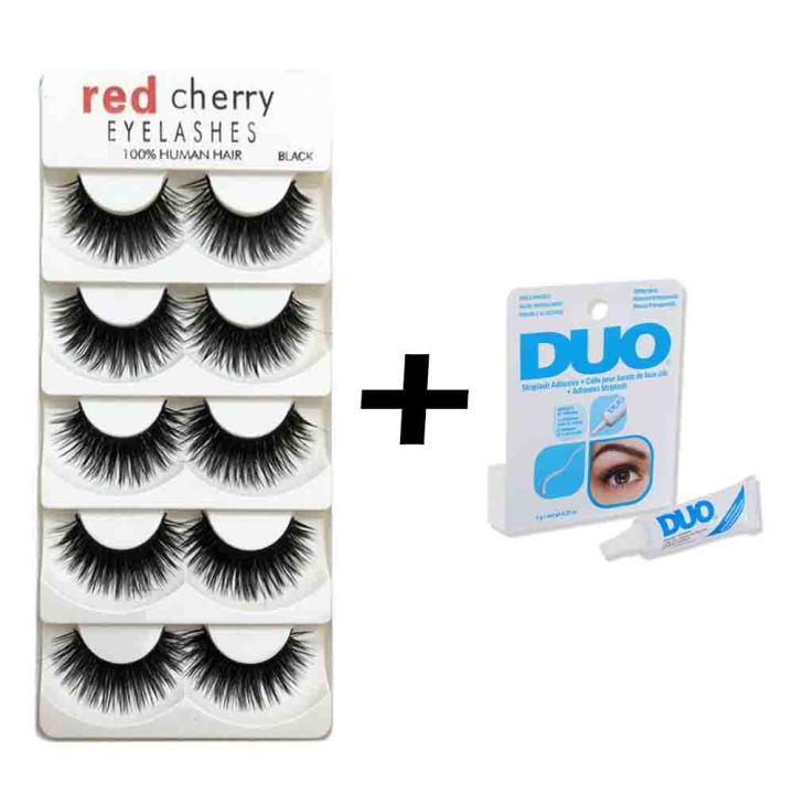 Red Cherry False Eyelashes Natural Long Eye Lashes Extension Makeup ...