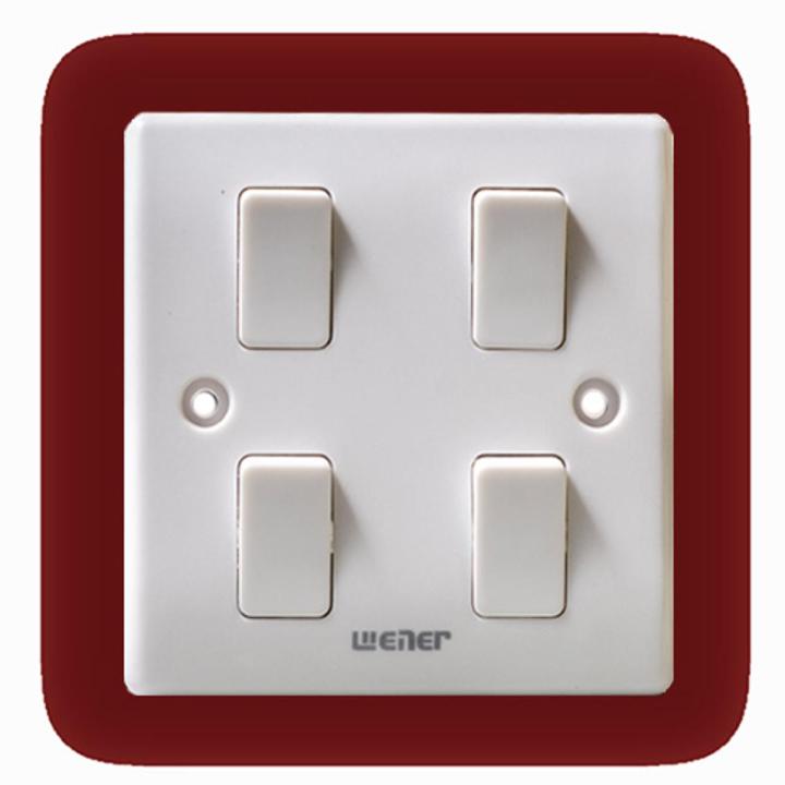 4 Gang 1 Way Switch, Gang Switch, Switch Socket | Daraz.com.bd