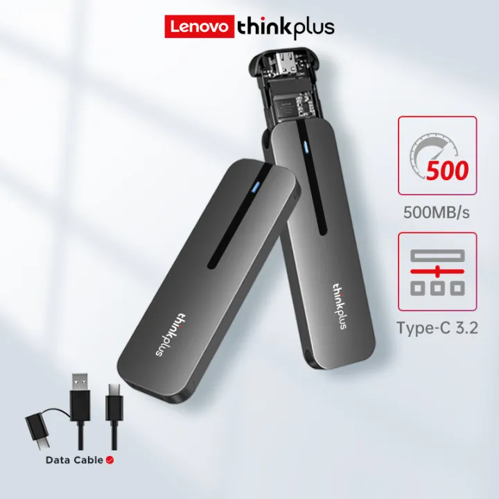 Lenovo thinkplus External SSD 1TB USB 3.2 Gen 2 Portable Solid State ...