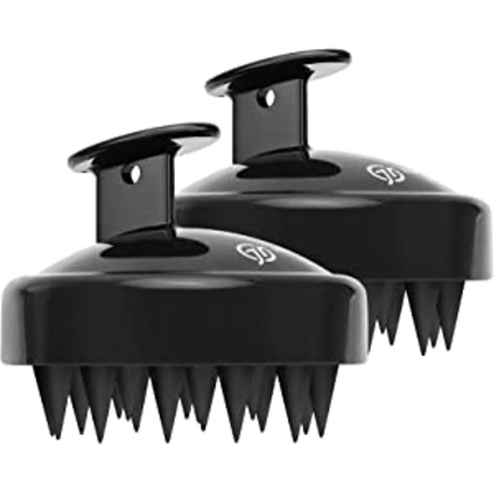 Hair Scalp Massager Shampoo Brush Soft Silicone Shampoo Brush Massage ...