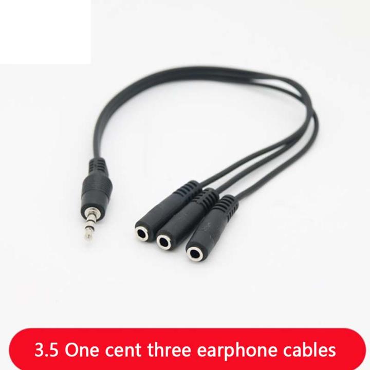 Aux Multi Headphone Earphone Audio Splitter Adapter 3.5mm Jack HUB ...