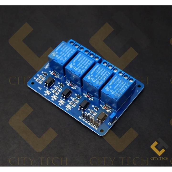 12V Relay Module DC 12V Four Channel Isolated Relay Control Module With ...