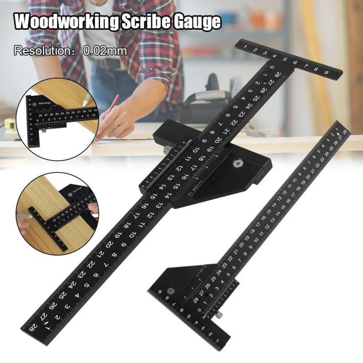 0-280mm T Shaped Ruler High-precision Accurate Scale Woodworking ...