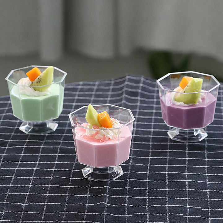 【Exclusive】 10Pcs 120ML Mini Dessert Cups Small Dessert Cups Wedding ...