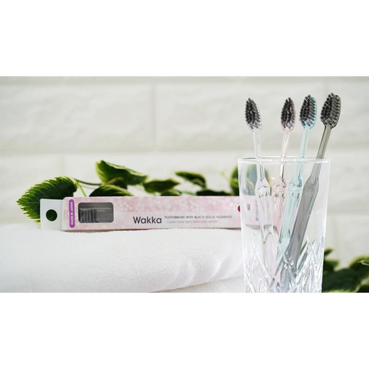 Mizuha Wakka Series Toothbrush with Black Silica Infused Bristles ...