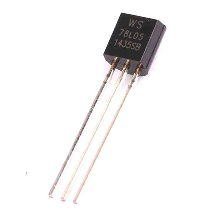 5Pcs L78L05 78L05 7805 DC 5V 100mA Positive Voltage Regulator Transistor TO-92 Package 3 Pin THT ...