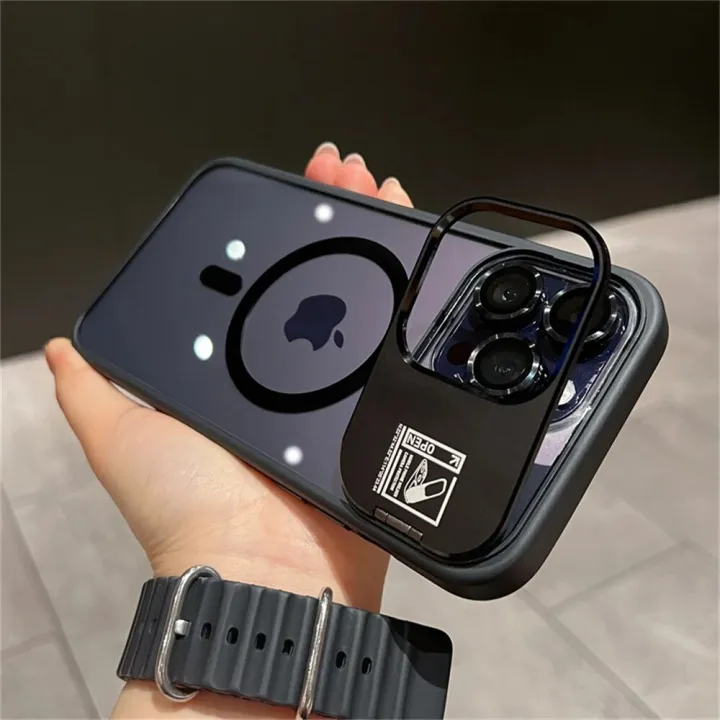 HODON Luxury With Lens Glass Flip Camera Metal Frame Invisible Holder ...