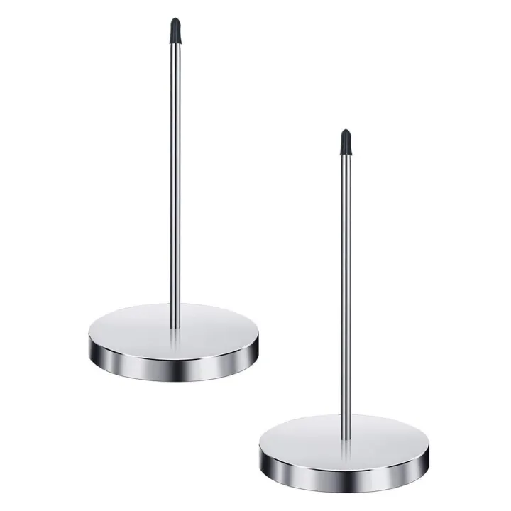 2Pcs Metal Receipt Bill Paper Note Holder Spike with Stand Office Table ...
