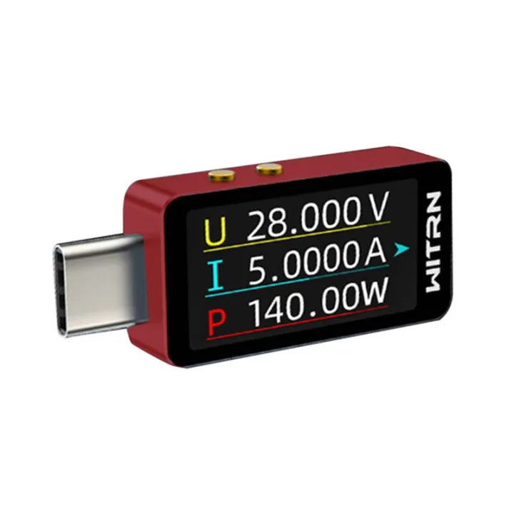 CC1 USB Voltage & Current Meter Tester PD3.1 Digital Display Type-C 28V ...