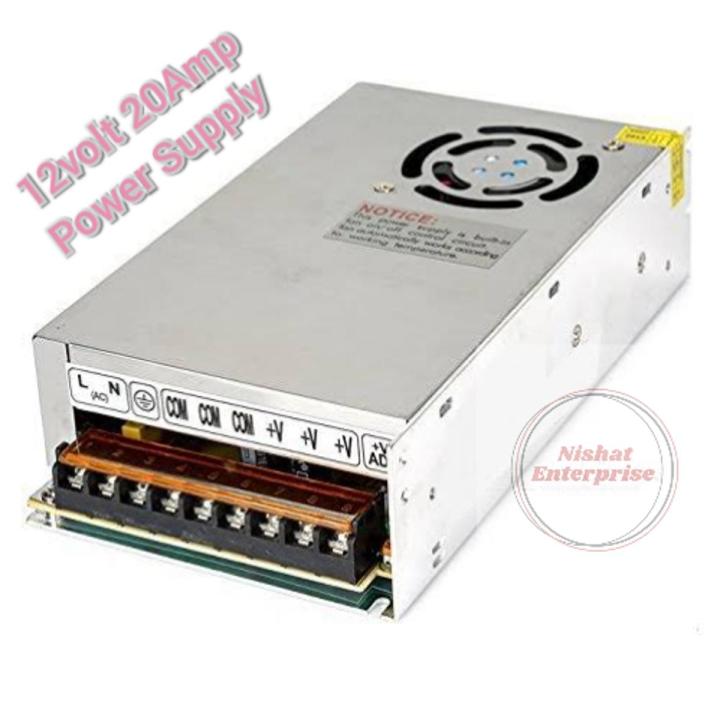 12 volt 20 amp Universal power supply 20 amp 12 volt ac dc regulated ...