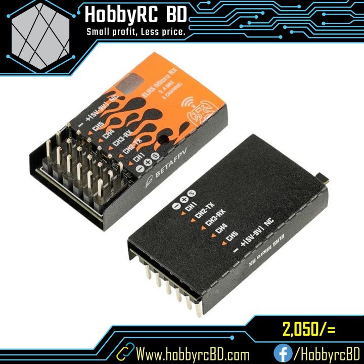 BETAFPV ELRS Micro 2.4GHz Receiver 5CH PWM Output | Daraz.com.bd