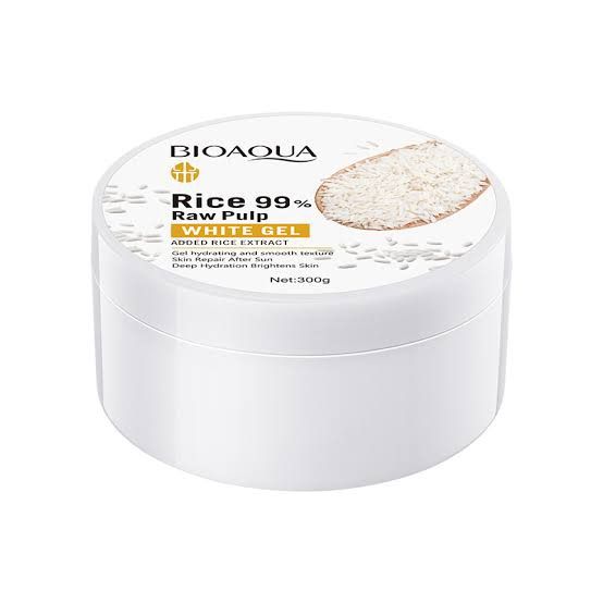 BIOAQUA Rice 99% Raw Pulp Hydrating & Smooth Rice Extract White Facial ...