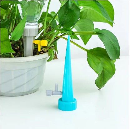 5 PCS Plant Auto Watering Spike with Control Valve Automatic Irrigation ...