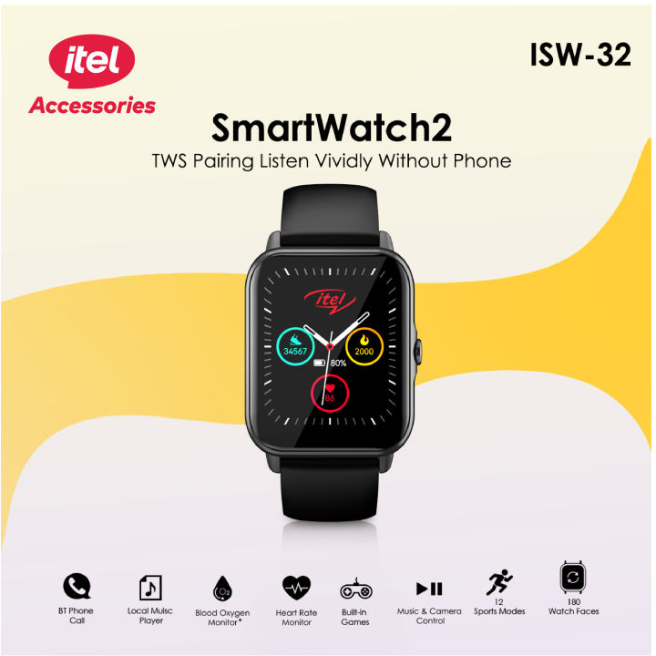 itel Smart watch ISW-32 Black AFR | Daraz.com.bd