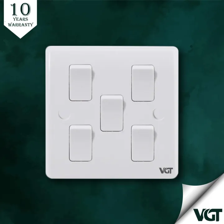 VGT- 5 gang 1 way switch (Classic series) | Daraz.com.bd