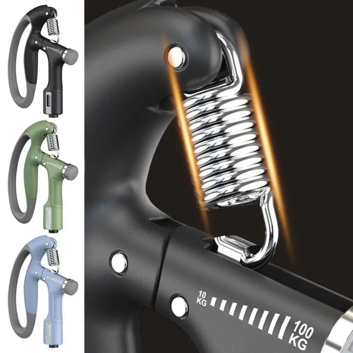 Training Wrist Strength Trainer Fitness Tools Gym LED Gripper 10-100Kg ...