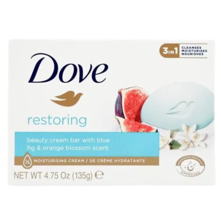 135 gm Dove Restoring blue fig & orange blossom sent Body Soap ...