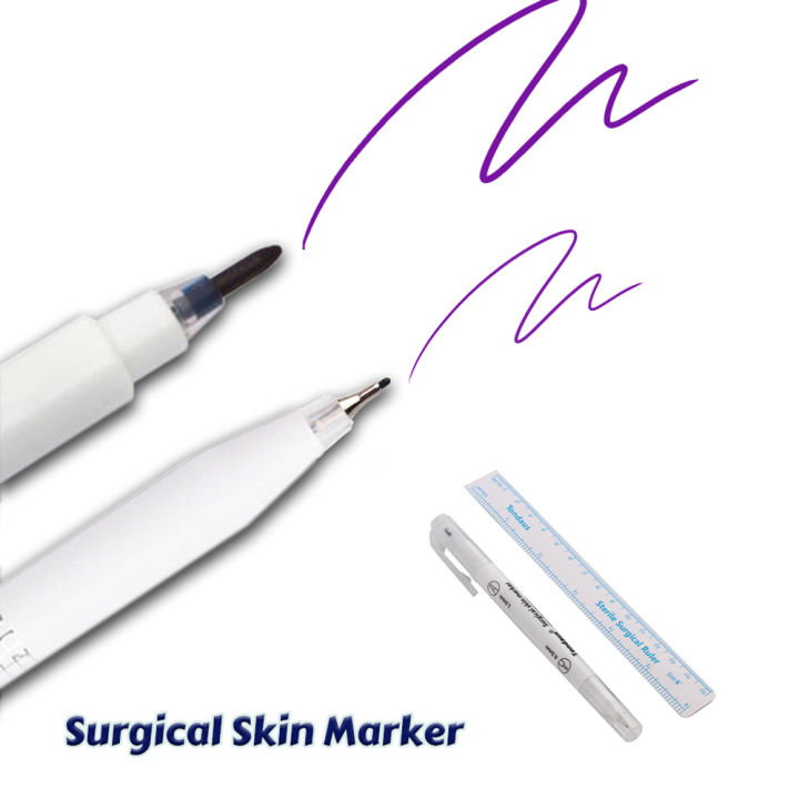 【Tech-savvy】 1Pcs Surgical Skin Marker Pen Ear Nose Piercing Facial ...