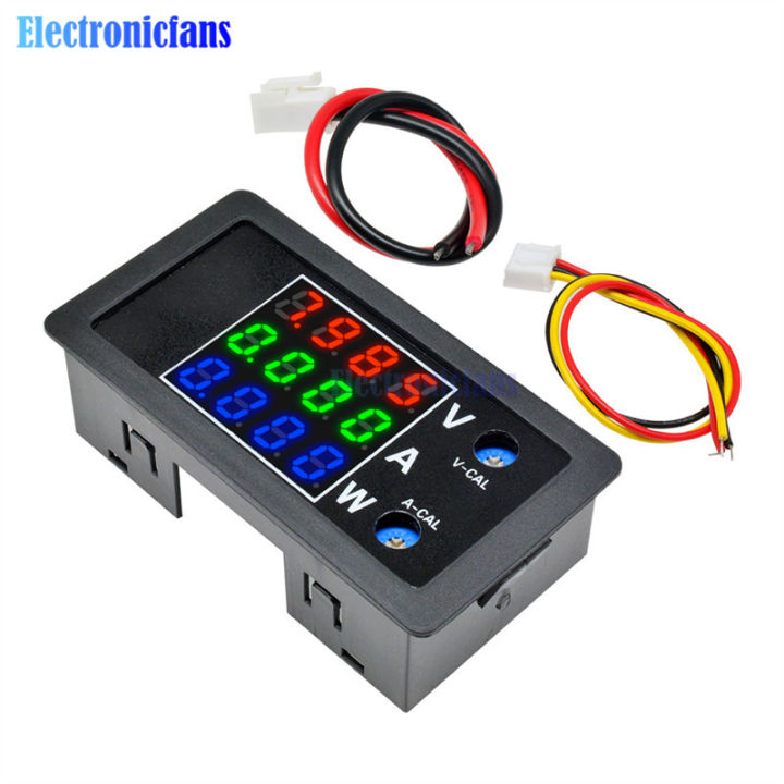 【Duoupa Store】DC 0-100V 10A 1000W Digital Watt DC Power Meter Energy ...