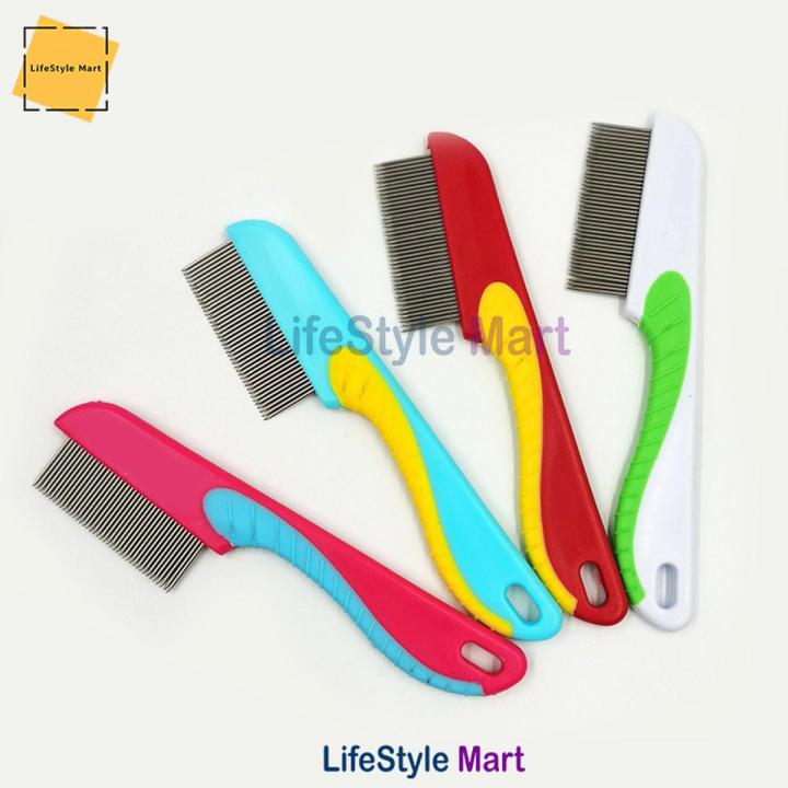 Lice Comb, Stainless Steel Fine Tooth Comb Lice Comb Professional Head ...