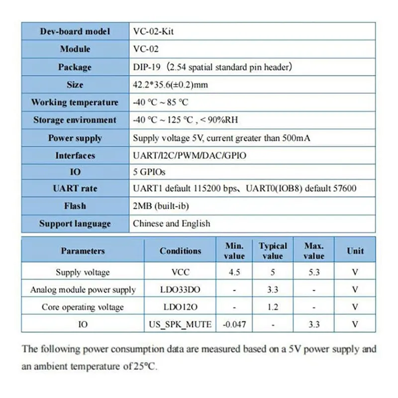 AI Voice Recognition Module Kit Intelligent Offline Sound Control ...