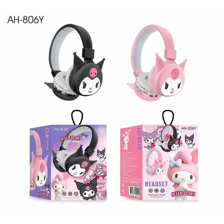 New Kulomi Disney Stitch Hello Kitty Wireless Bluetooth Children Headphones AH-806 HIFI Sound ...