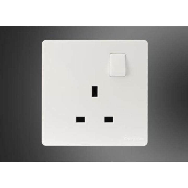 Energypac Venice Series 13A 3 Pin Flat Socket 3Pin Electrical Wall ...