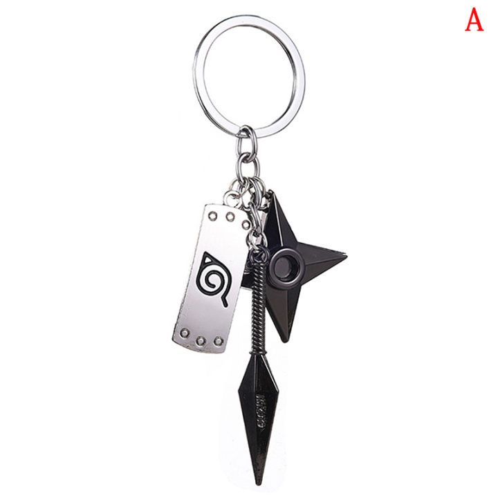 Konoha Ninja Keychain 2021 Men Anime Trinkets Keyring Narutos Accessory ...