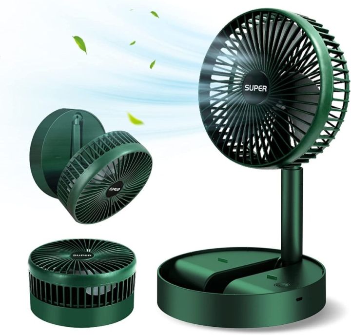 Professional Rechargeable Portable Mini Folding Table Fan Strong Wind ...