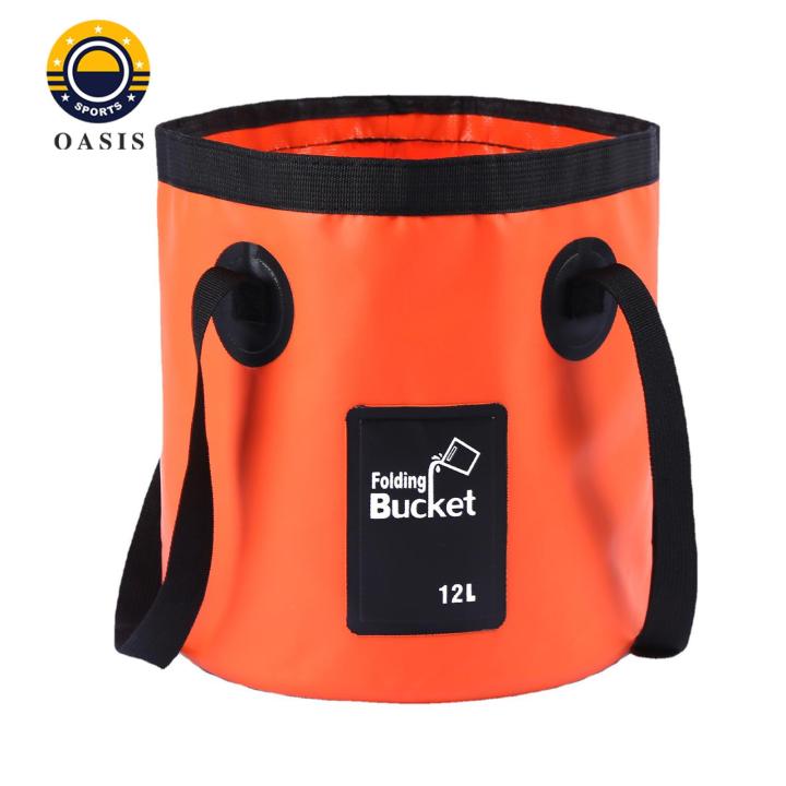 Oasis Folding Bucket Bag Portable Outdoor Camping Bucket with Handle ...