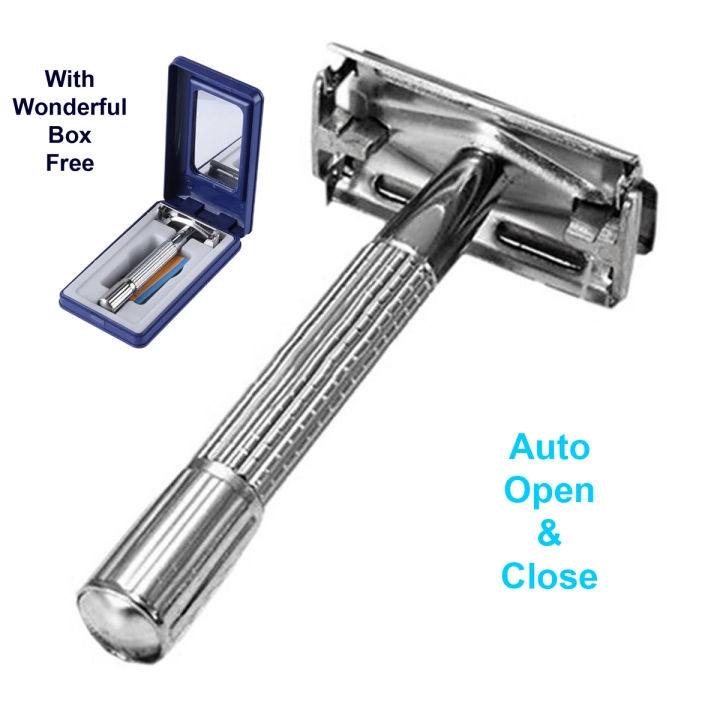 Stainless Steel Straight Edge Barber Razor Folding Shaving Shaver ...