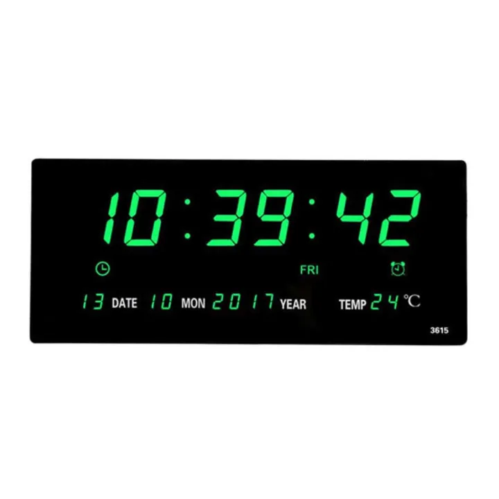 Digital LED 3615 Wall Clock And Large Display | Daraz.com.bd