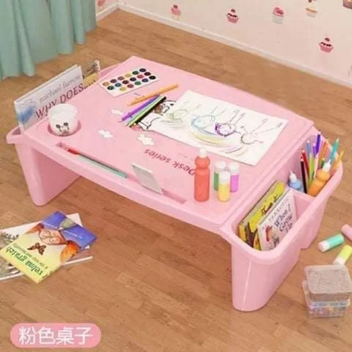 Children's Study Table Baby Snack Table Storage Box, Writing Plastic ...