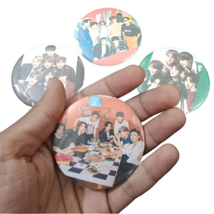 3 Pcs KPOP BTS group Chest Pin Magazine BTS Badge Brooch Bangtan Boys ...