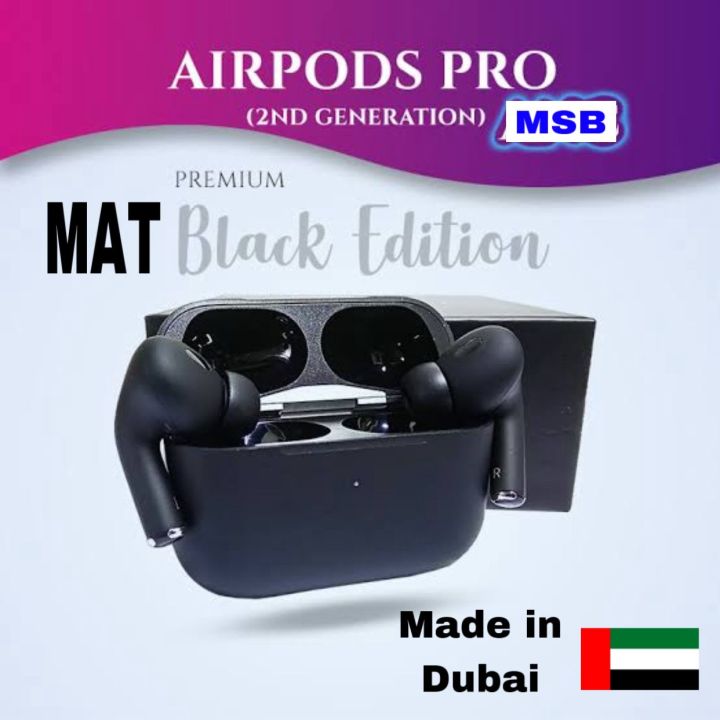 Airpods Pro 2nd generation Made In Dubai Especial Edition Black ...