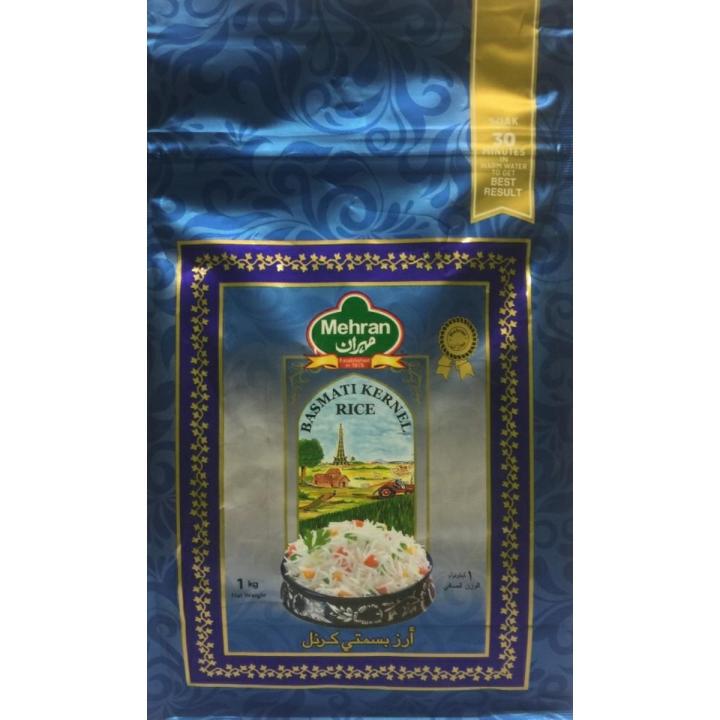 Mehran Brand Special Basmati Kernel Rice-1kg Blue Pack | Daraz.com.bd