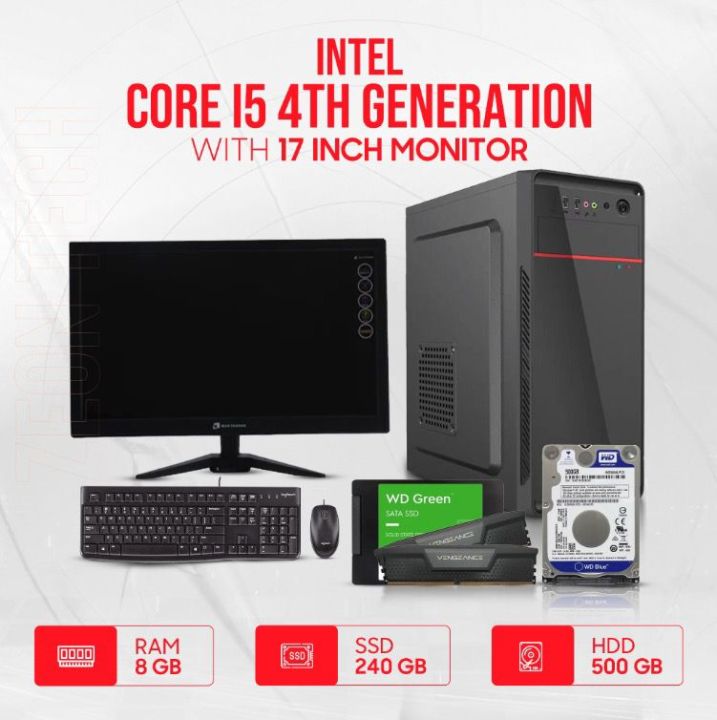Intel Core i5 4th Generation RAM 8GB SSD 240GB HDD 500GB Graphics 2GB ...