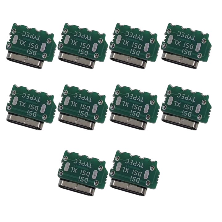 10Pcs NDSi NDSi XL LL USB-C Replacement Charge Port–Convert to USB Type ...