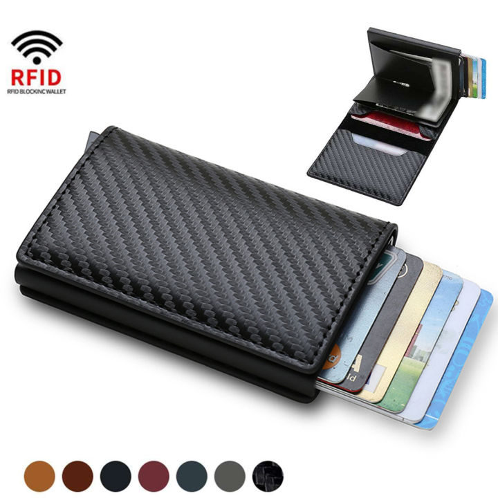 2024 Credit Card Holder Wallet Men Women RFID Aluminium Bank Cardholder ...