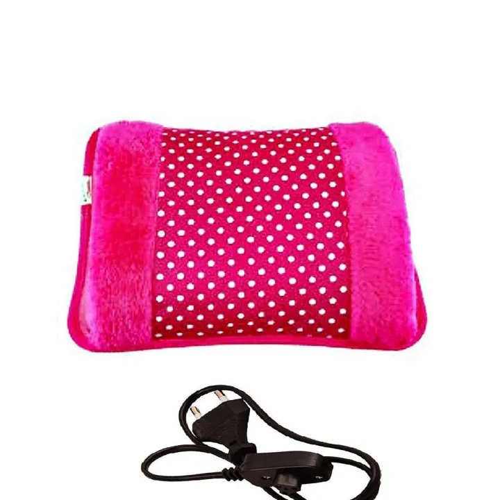 HSR Velvet Warm Bag Electric Heating Water Pad Rechargeable Portable ...