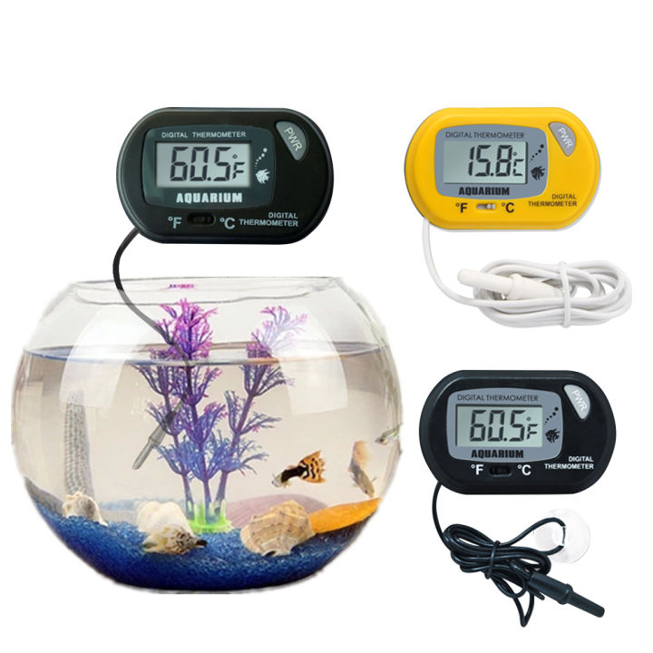 Aquarium Fish Tank Digital Thermometer Reptile Tank Temperature Meter ...