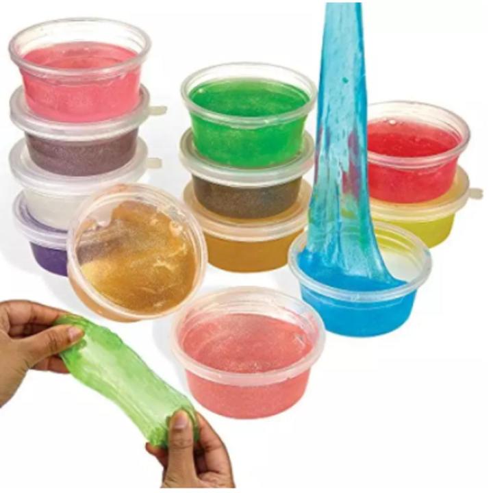 Box Of 6 Pcs Gel Clay/Slime Set Bowls Play-Dough For Kids 6 Colors ...
