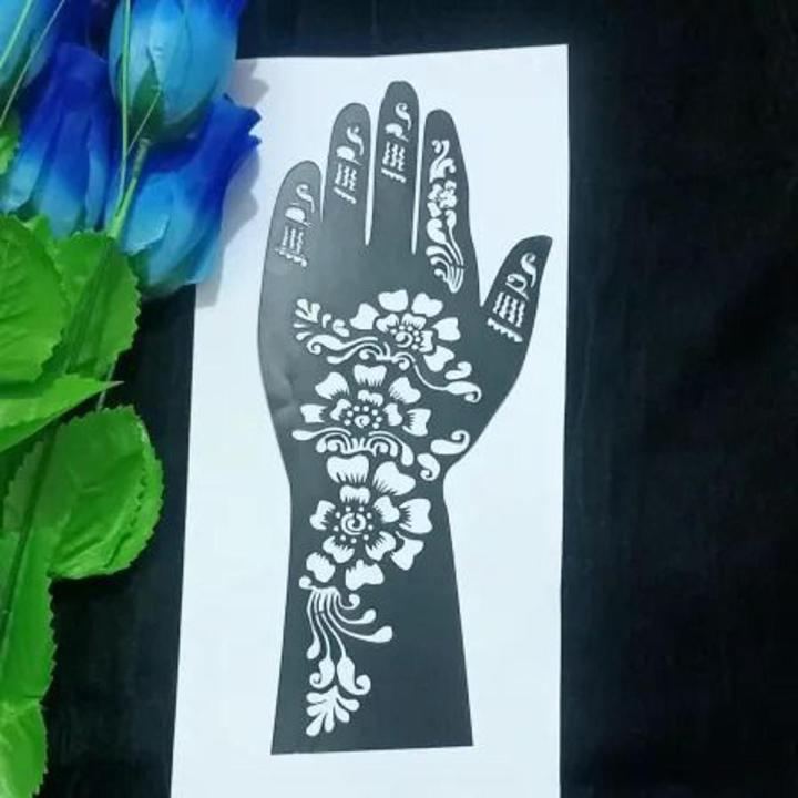 মেহেদী স্টিকার (নতুন পণ্য) 1 জোড়া - mehedi design sticker paper ...