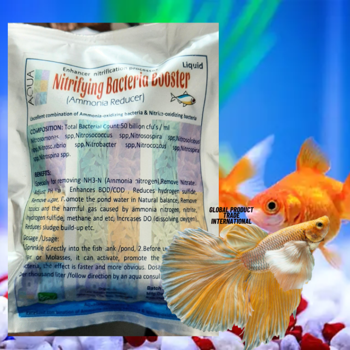 Nitrifying Bacteria 100 ml Ammonia Reducer for Aquarium & Fish Farming ...